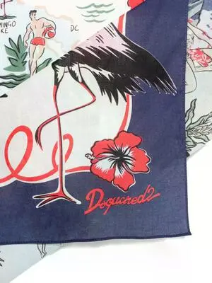 Dsquared2 Floral-print Scarf
