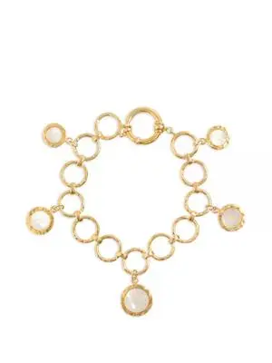 FREYA ROSE Circular Forged Bracelet - Gold