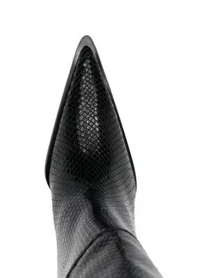 Coperni Python-embossed Cowboy Boots