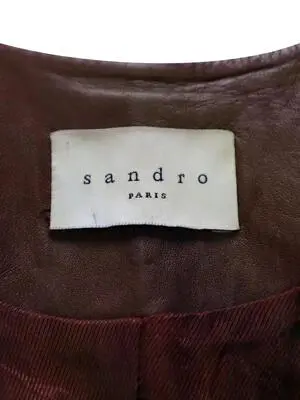 Sandro Zip-trim Leather Jacket