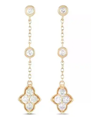 LB EXCLUSIVE 14k Yellow Diamond Dangle Earrings - Gold