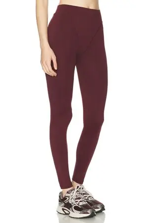 NORBA Accent Legging In Burgundy