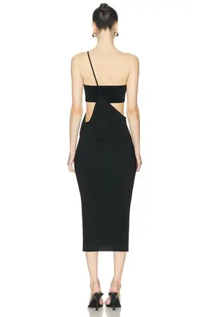 Rick Owens Bias Strap Cut-out Dress