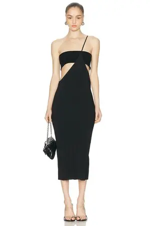 Rick Owens Bias Strap Cut-out Dress