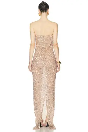THE NEW ARRIVALS ILKYAZ OZEL Isis Strapless Dress - Nova Roma