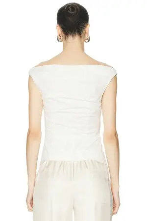 Simkhai Maisel Draped Top - White