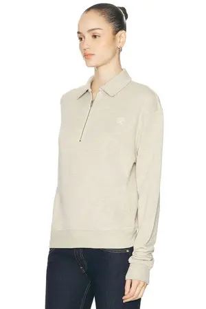 Eterne Zip Up Polo Sweatshirt