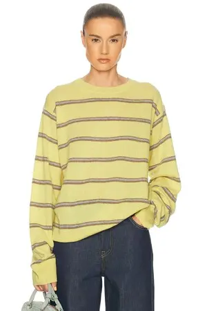 Eterne James Cashmere Sweater - Butter Stripe