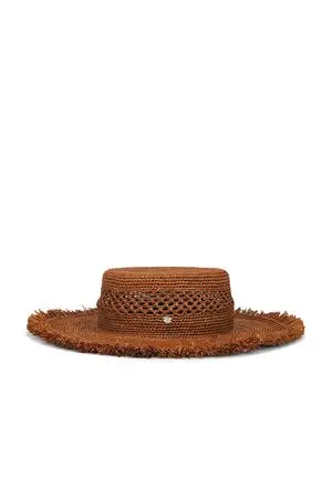 Helen Kaminski Ivy Raffia Boater Hat - Nutshell