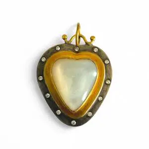 OUF! Heart Medallion Charm