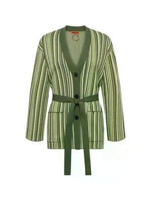 SIMONMILLER Max Belted Striped Cardigan
