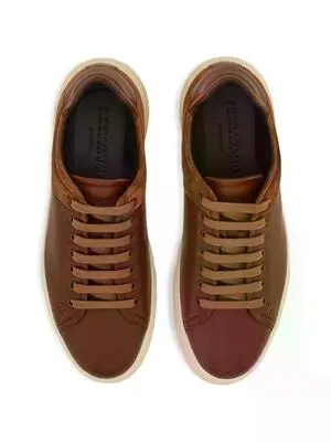 FERRAGAMO Panelled Low-top Sneakers - Brown