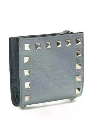 Valentino Garavani Rockstud Flap Leather Wallet - Blue