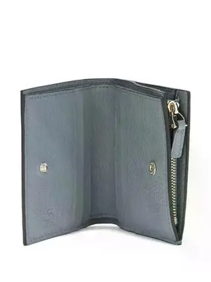 Valentino Garavani Rockstud Flap Leather Wallet - Blue