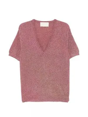 CIRCUS HOTEL V-neck T-shirt - Pink