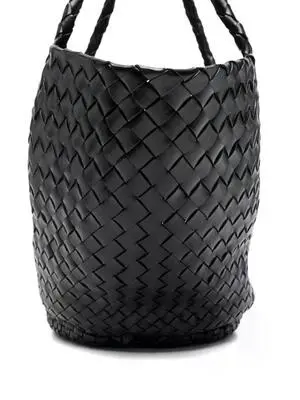 Dragon Diffusion Egola Woven Braided Shoulder Bag - Black