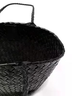 Dragon Diffusion Egola Woven Braided Shoulder Bag - Black