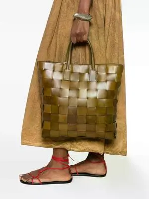 Dragon Diffusion Medium Pino Woven Tote Bag - Green