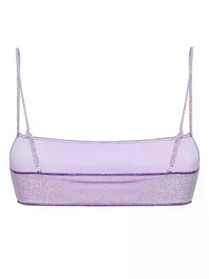 MC2 SAINT BARTH Sadie Lurex Bikini Top - Purple