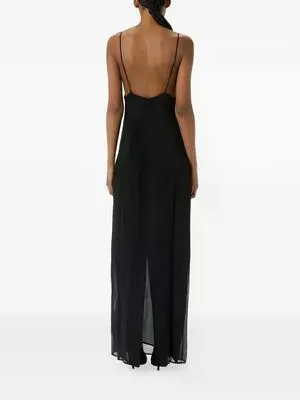 Blumarine Georgette Embroidered Dress