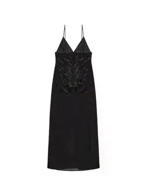 Blumarine Georgette Embroidered Dress