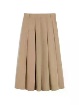 Max Mara Pleated A-line Skirt