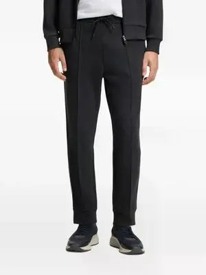 BOSS Piping-detail Track Pants In A Cotton Blend - Blue