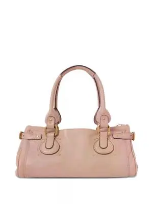 Chloé Paddington Leather Tote - Pink