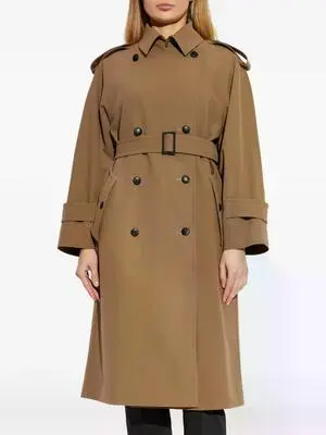 Max Mara Buttoned Belted Trench Coat - Neutrals