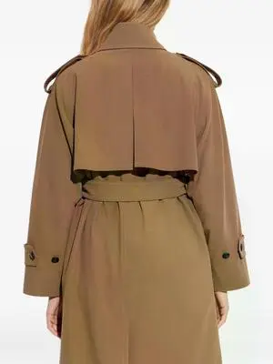 Max Mara Buttoned Belted Trench Coat - Neutrals