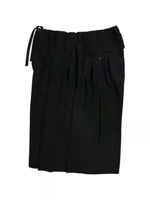 Yohji Yamamoto Pleated Tailored Shorts