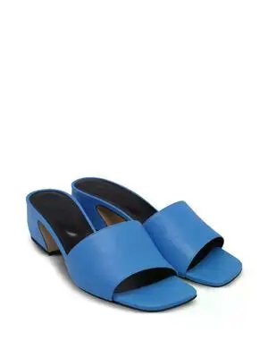 SERGIO ROSSI Square-toe Block Heel Sandals