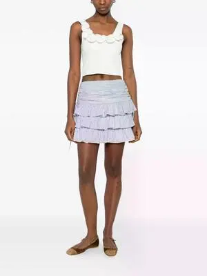 Sandro Striped Mini Skirt