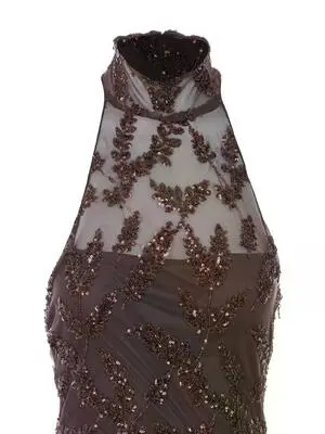ANIYE BY Uma Halterneck Mini Dress - Brown