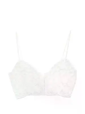 Ermanno Scervino Lace Bralette - White
