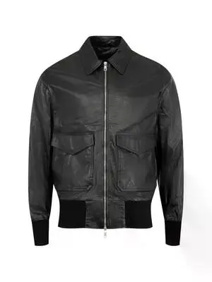 GIORGIO BRATO Leather Bomber Jacket
