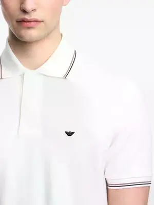 Emporio Armani Slim Fit Polo In Stretch Cotton Pique