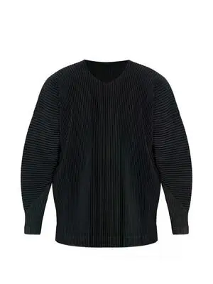 Issey Miyake Pleated T-shirt - Black