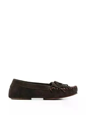 Paris Texas Indiana Fringed Loafers - Brown