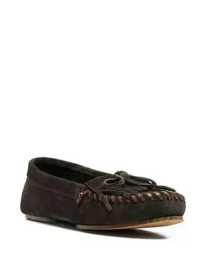 Paris Texas Indiana Fringed Loafers - Brown