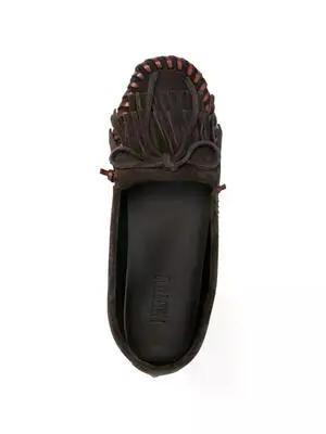 Paris Texas Indiana Fringed Loafers - Brown