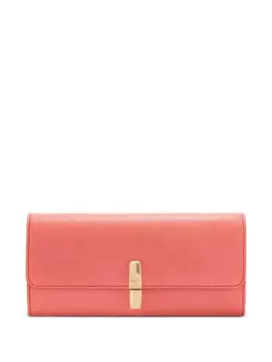 Furla Continental Logo-plaque Leather Wallet - Orange