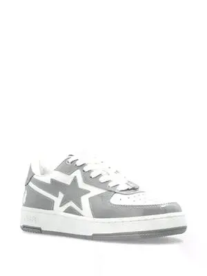 A BATHING APE Star Panelled Sneakers - White