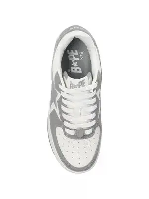A BATHING APE Star Panelled Sneakers - White