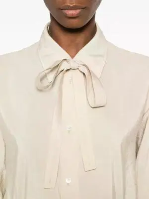 LEMAIRE Tie-neck Button-up Shirt