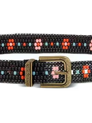 Etro Beaded Floral Belt