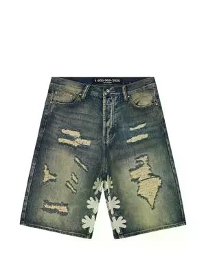 LOSTSHDWS Distressed-details Shorts