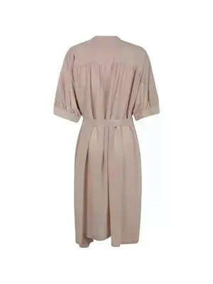 Seventy Tie-waist Dress - Neutrals