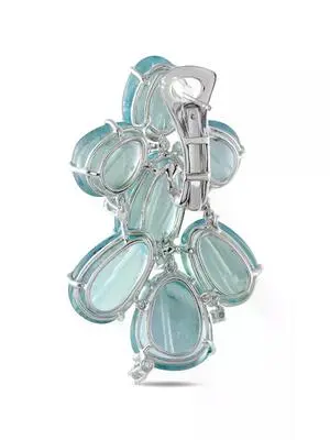 LB EXCLUSIVE Diamond And Aquamarine Earrings