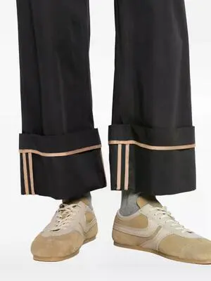 Herno Cuffed Flared Trousers
